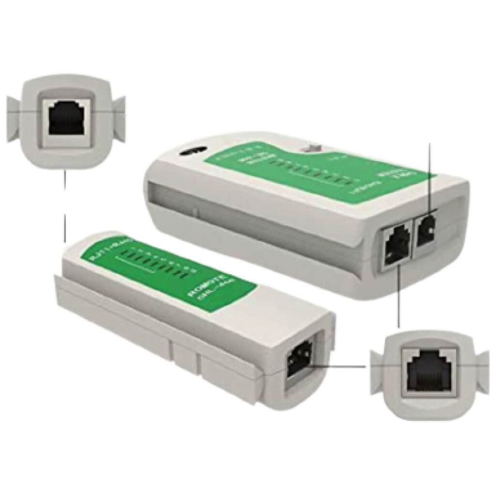 Network Cable Tester – RJ45/RJ11 | LAN Wire Tester Tool | Implemental