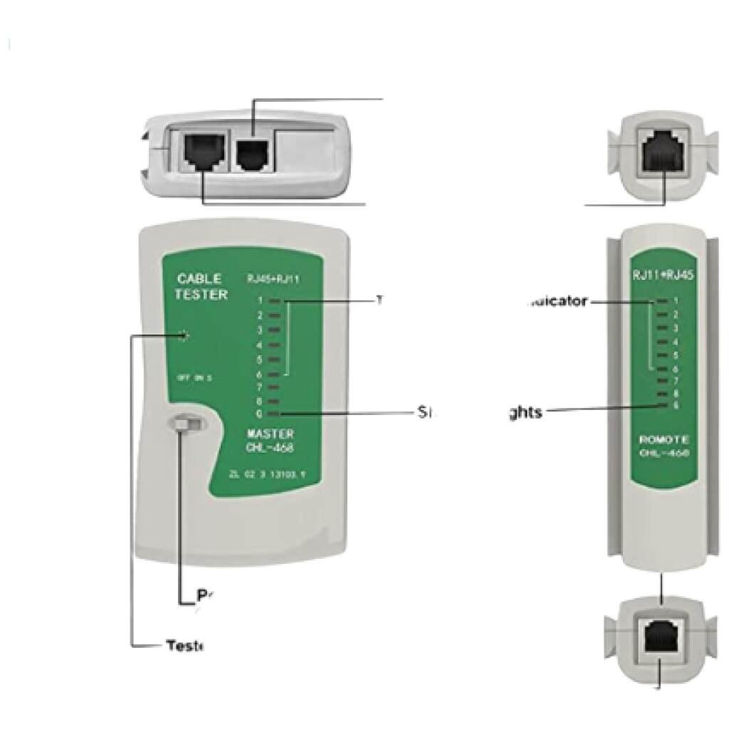 Network Cable Tester – RJ45/RJ11 | LAN Wire Tester Tool | Implemental
