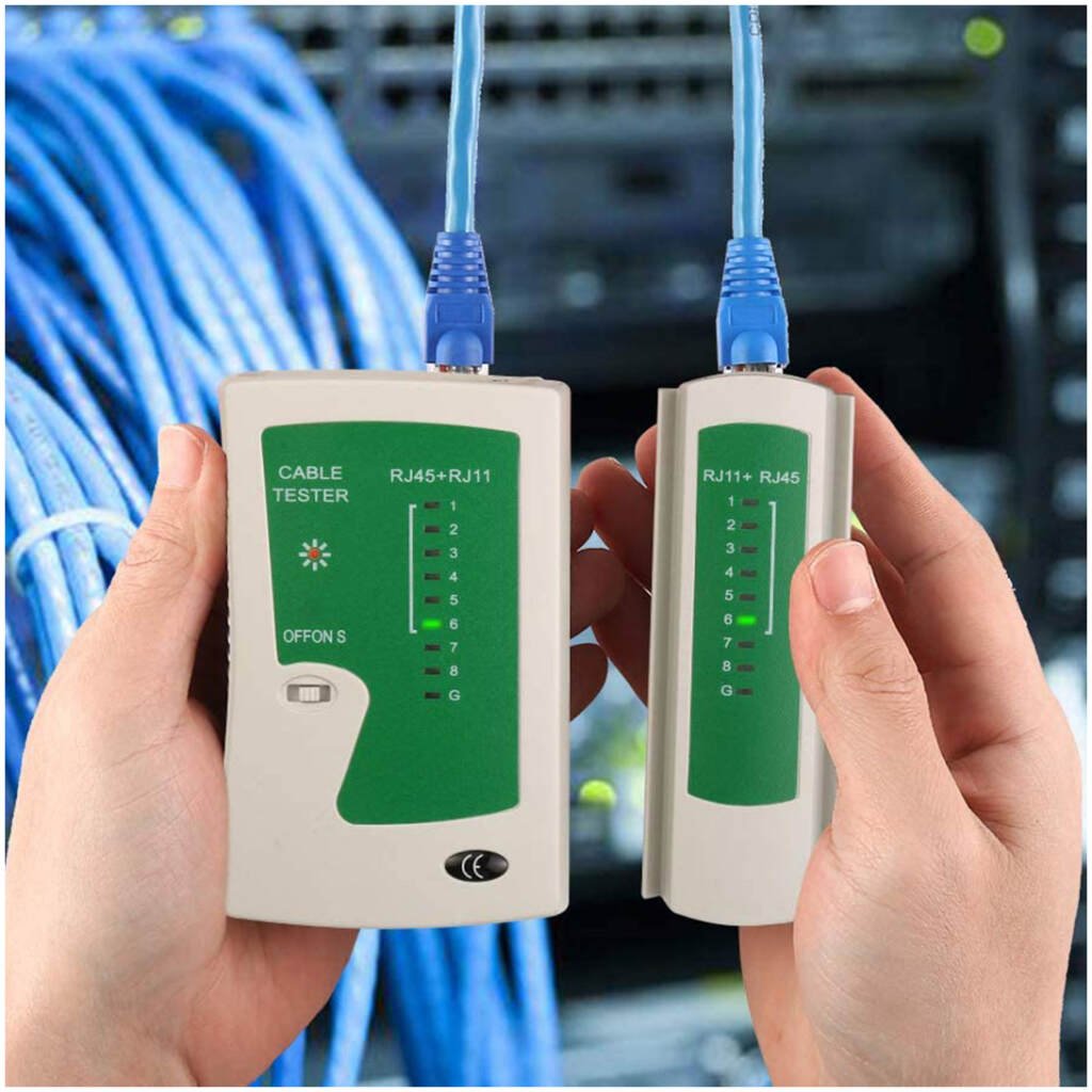 Network Cable Tester – RJ45/RJ11 | LAN Wire Tester Tool | Implemental