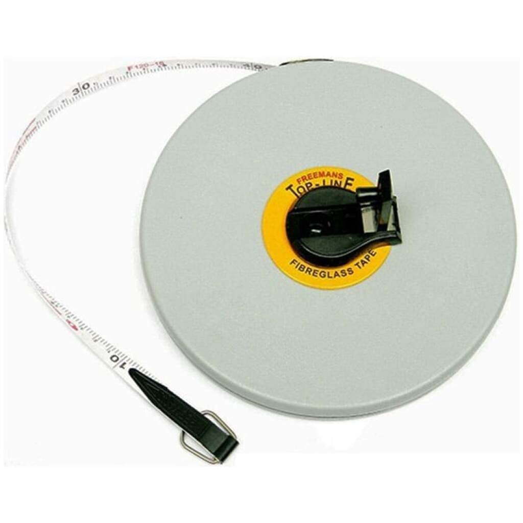 Freemans Topline Fibreglass Tape | Long Fitta Measuring Tape | Implemental