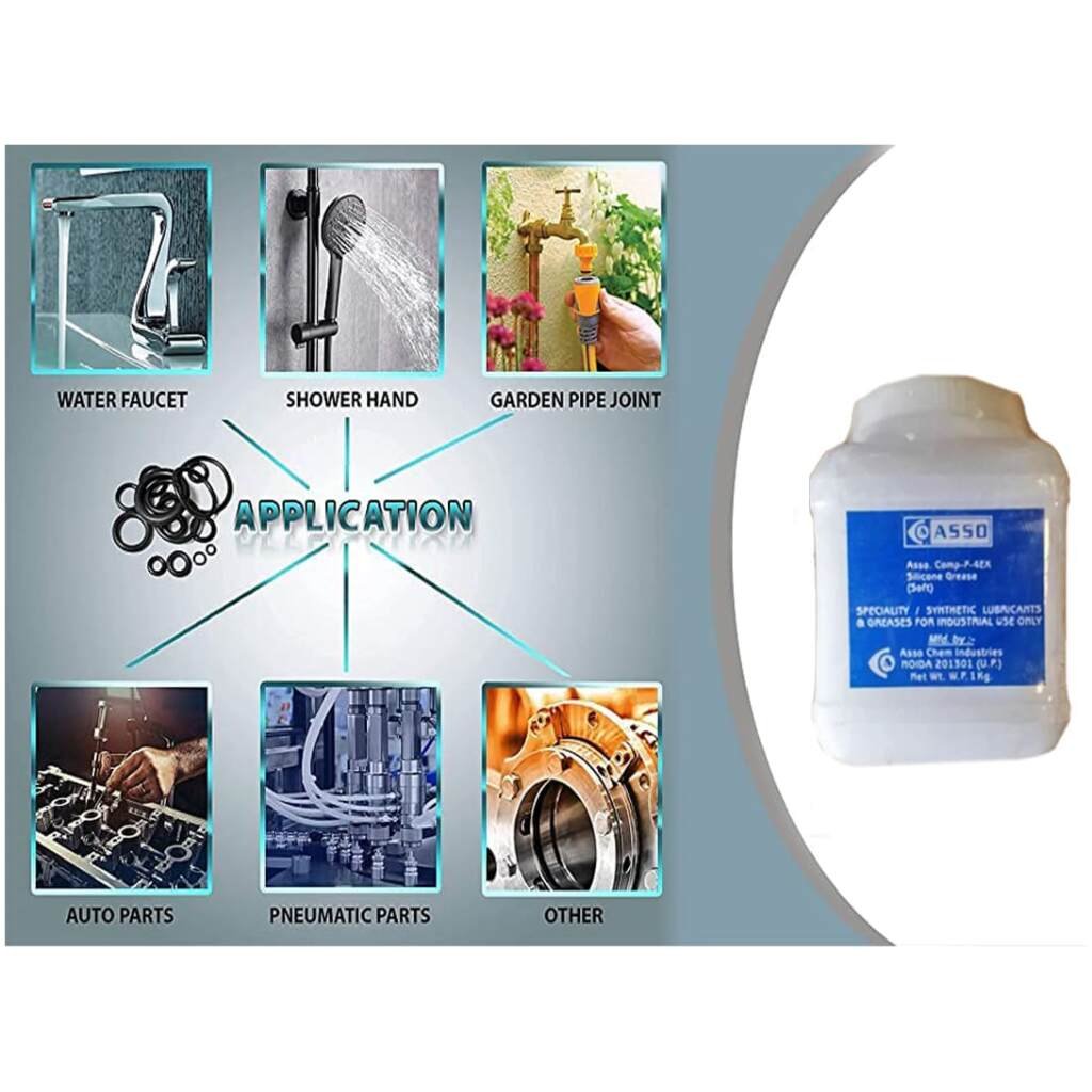 Asso Silicone Grease (1kg) | High-Performance Lubricant | Implemental