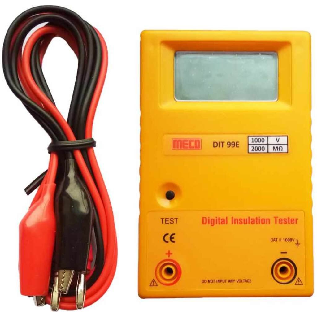 Meco Digital Insulation tester DIT-99E-IRT Range 0-2000M Ohm – Implemental