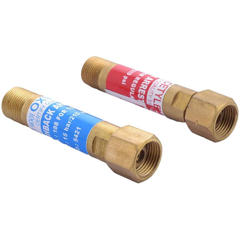 Flashback Arrestor Set for Gas Cutting Torch | Safety Flame Stop ...