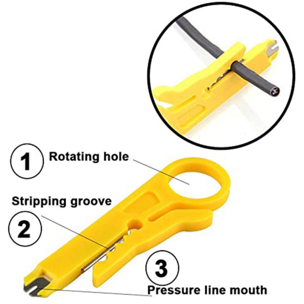 3-in-1 Modular Crimping Tool (RJ45, RJ11) | Networking Tool | Implemental