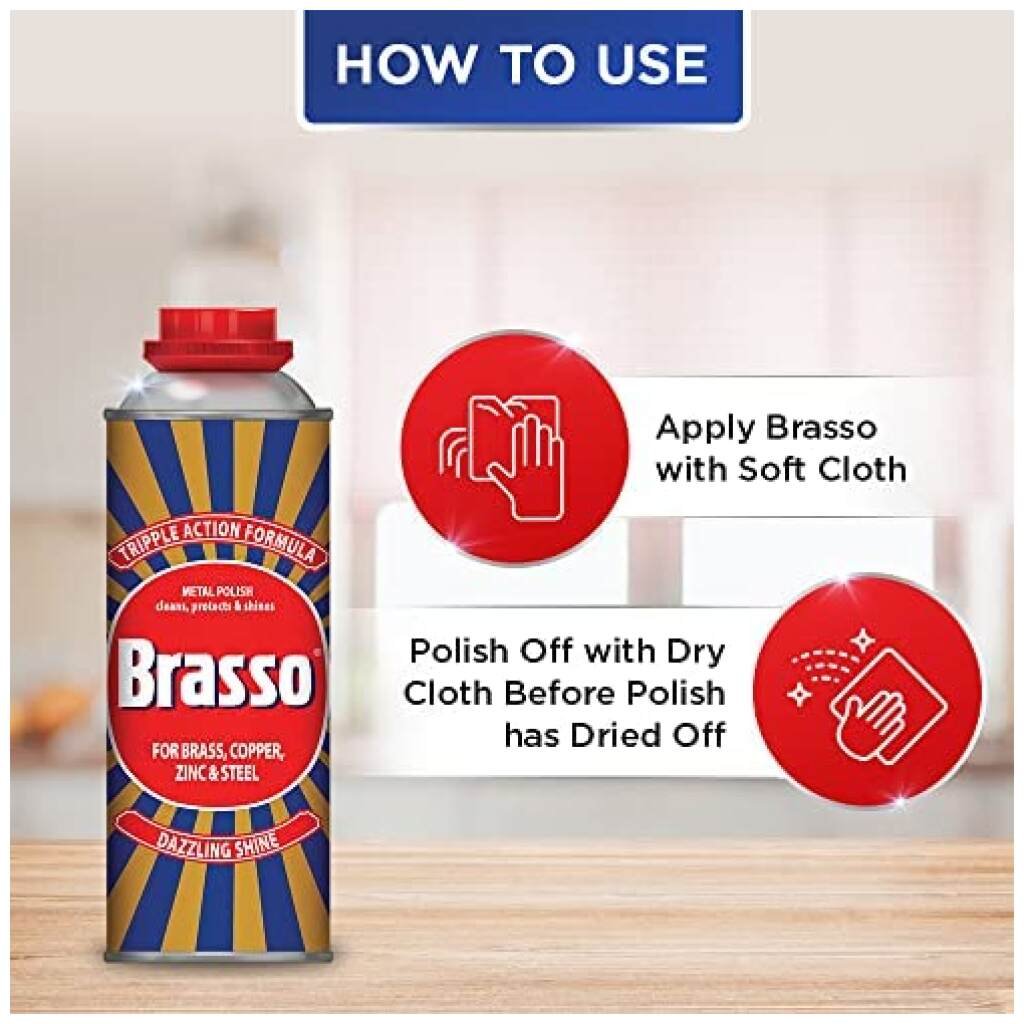 Brasso Liquid Metal Polish 100ml (Pack of 2) | Implemental