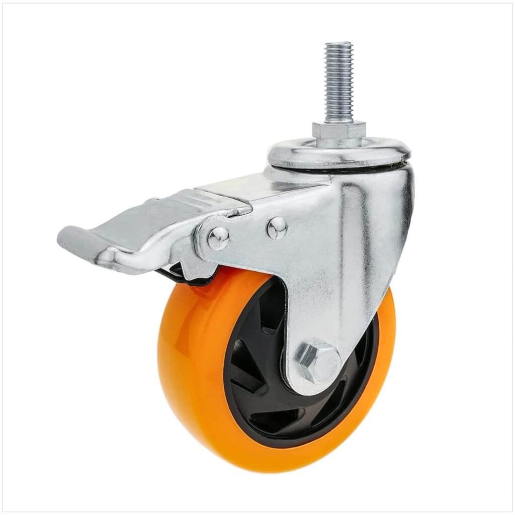 4 Pack 2.5" Heavy Duty Caster Wheels Screw Type