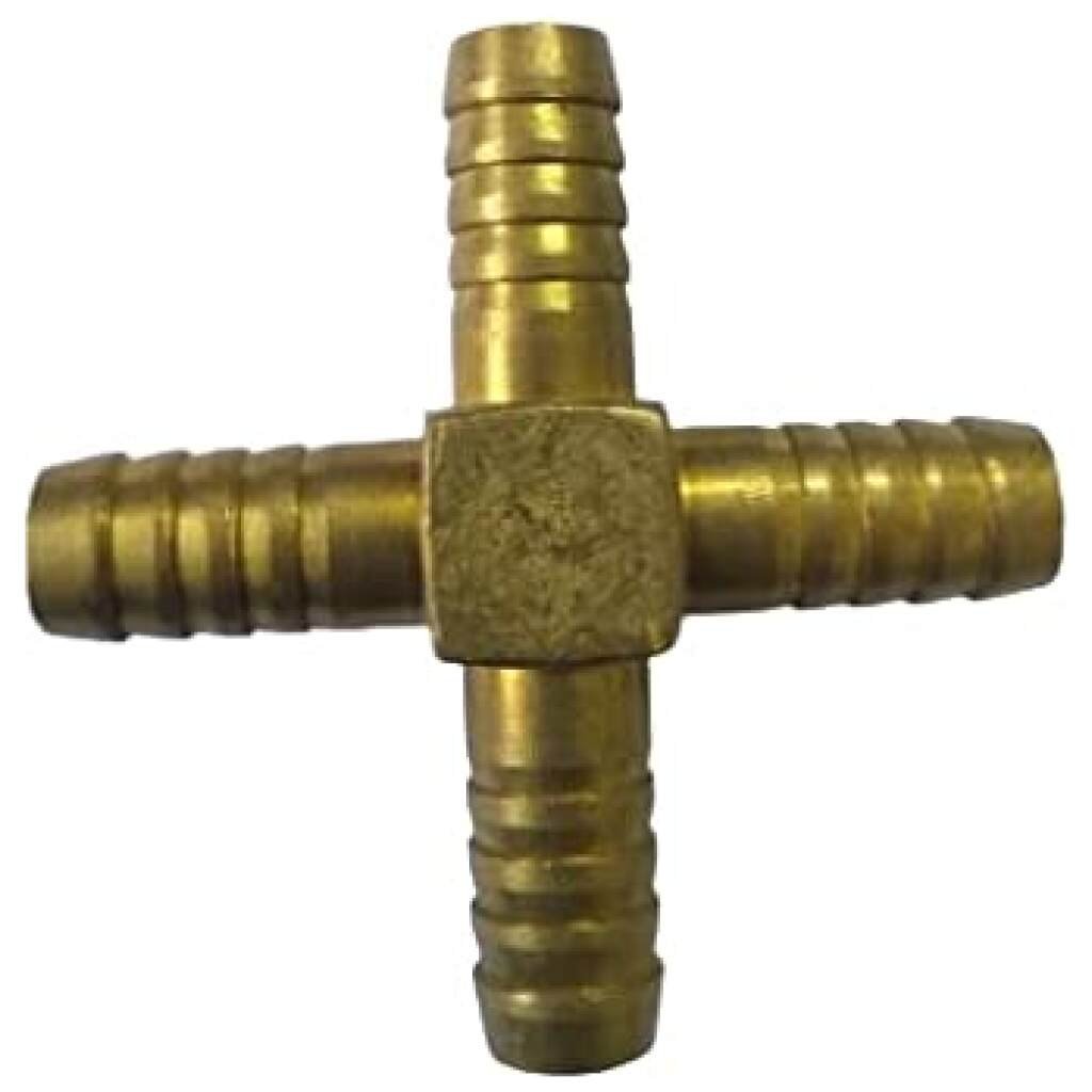 Brass 4 Way Cross Joint