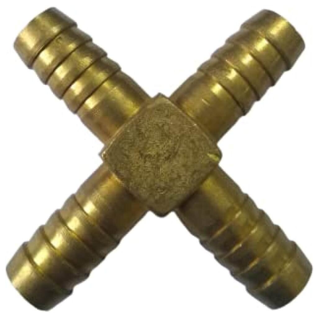 Brass 4 Way Cross Joint – Implemental