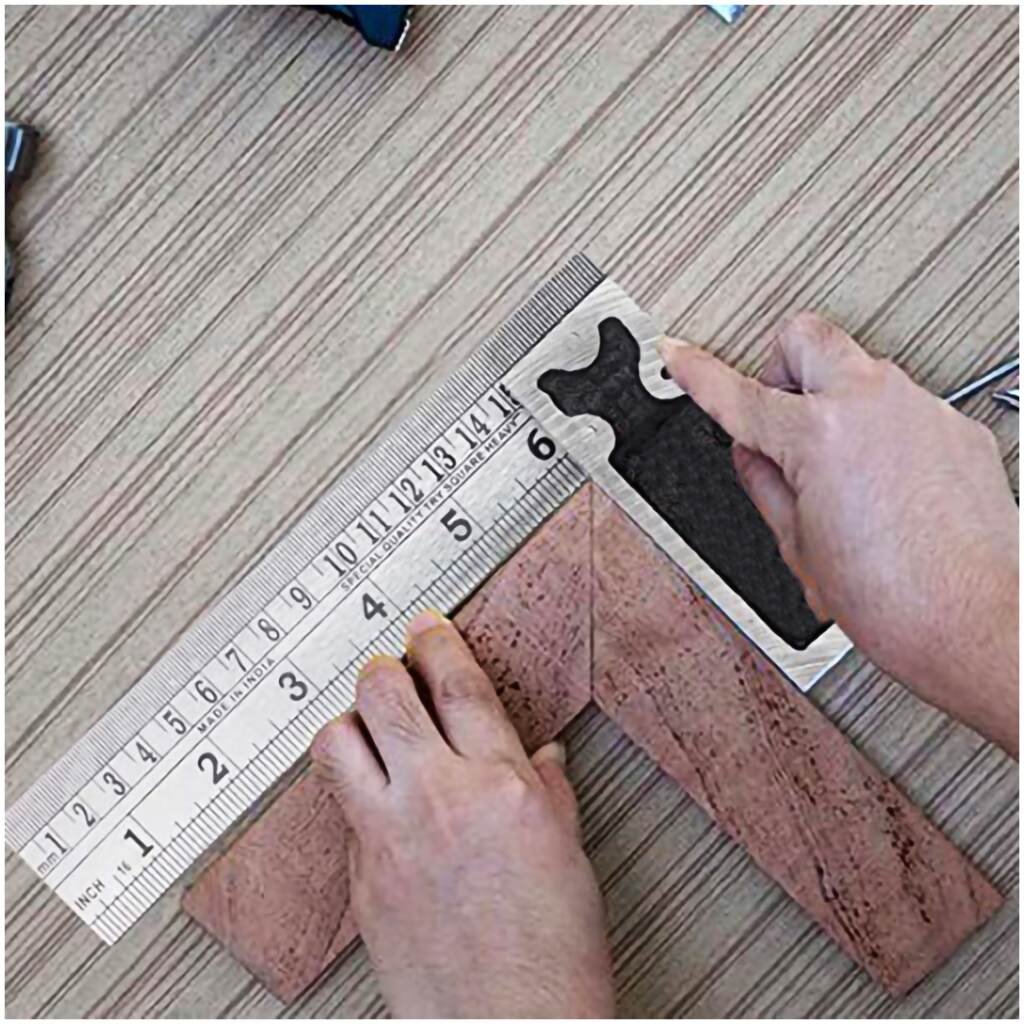 Stainless Steel Try Square Scale Ruler Measurement Tool