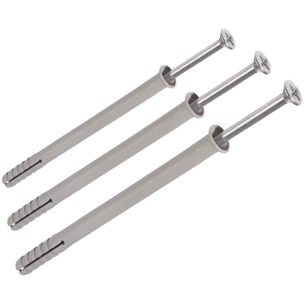 PVC Frame Fixing Fastener Plastic Wall Plugs | Implemental