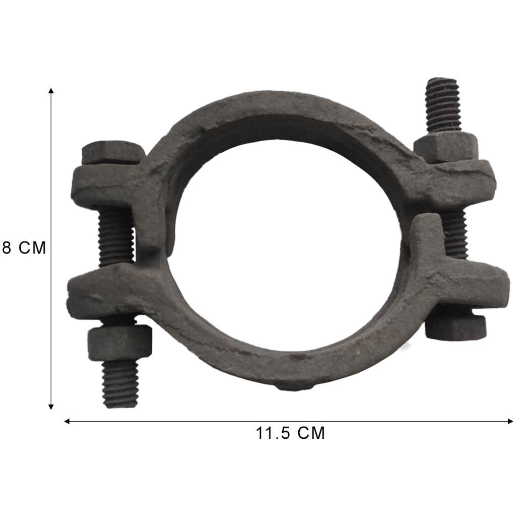 CI Double Bolt Hose Clamp No.68 (2.5 Inch) | Hydraulic Clamp | Implemental