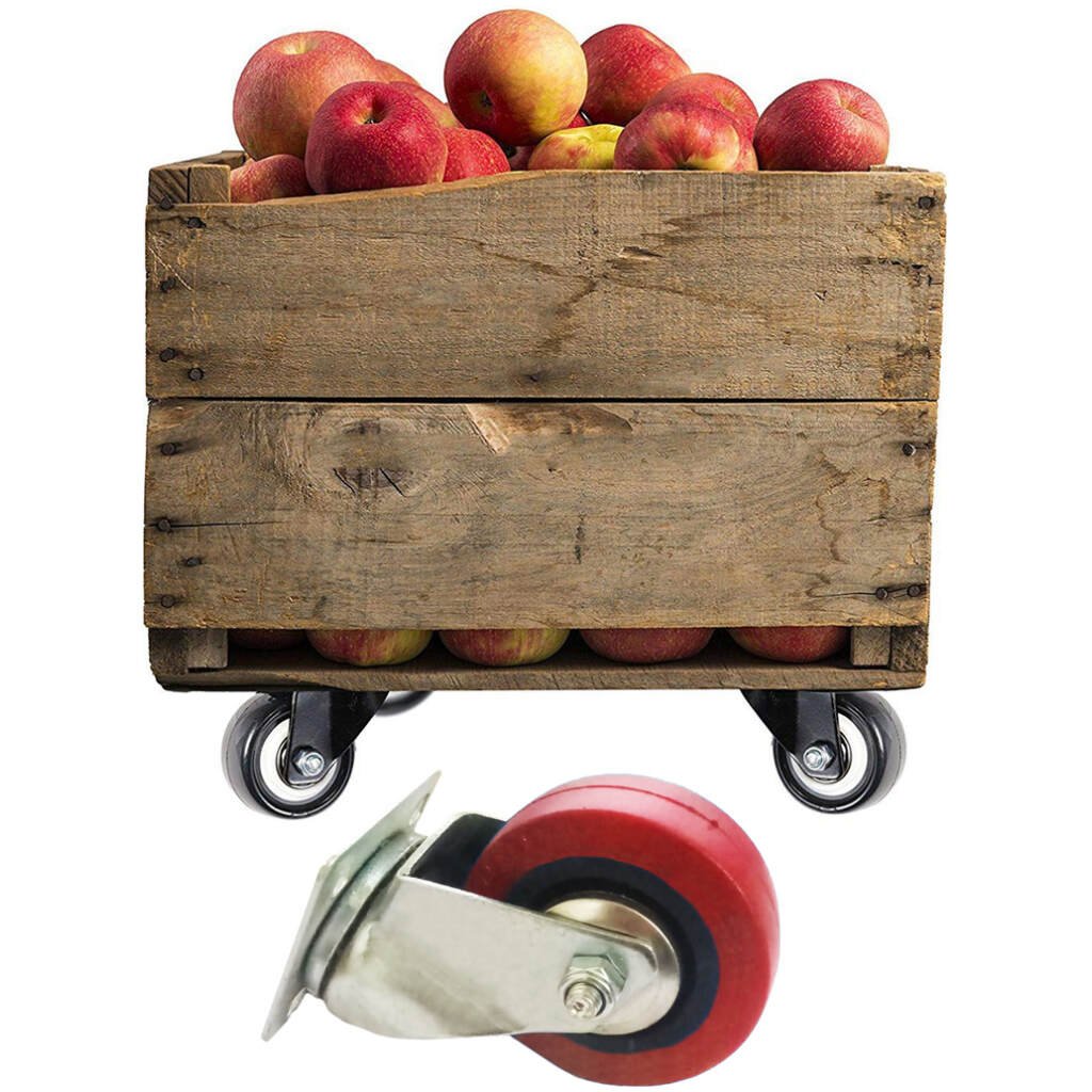 PU Plate Type Trolley Wheel Without Brake 4 Inch | Implemental