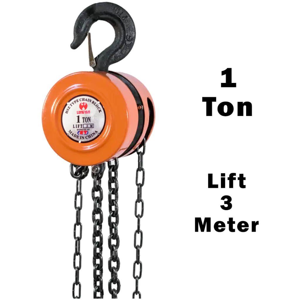 Chain Pulley Block 1 Ton | 3 Meter Lift Height | Implemental