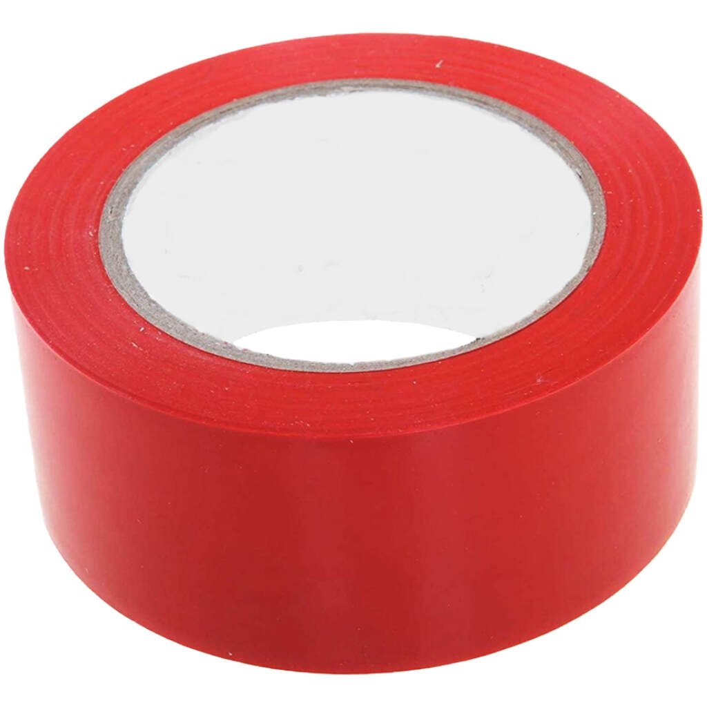 Self Adhesive Floor Marking Tape Red 2 Inch 25Mtr – Implemental