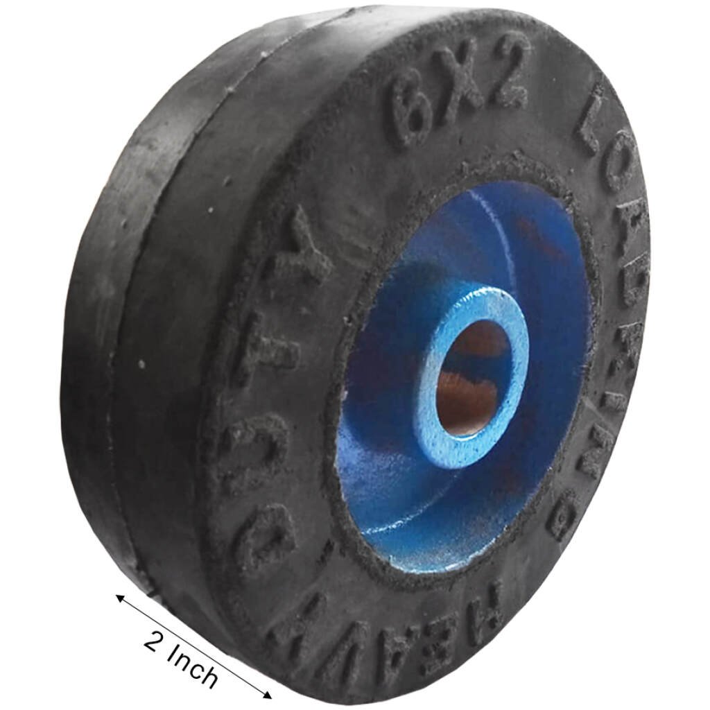 Rubber Bonded C.I. Wheel | Durable Wheel for Heavy-Duty Industrial Use ...
