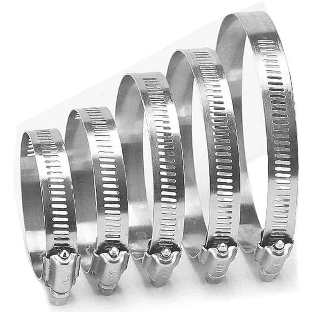 Stainless Steel Adjustable Hose Clamp (Pack Of 5)