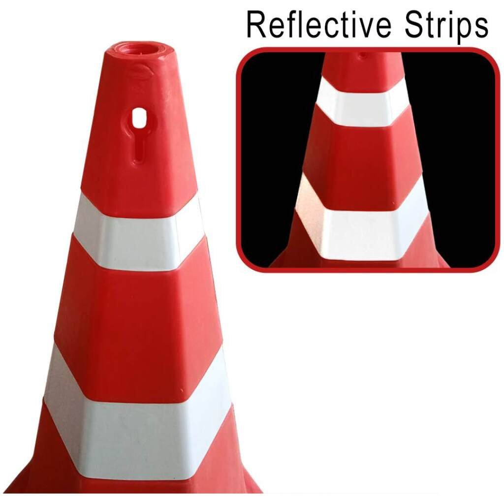 Hexagonal Road Safety Cone | Traffic Control Barrier | Implemental