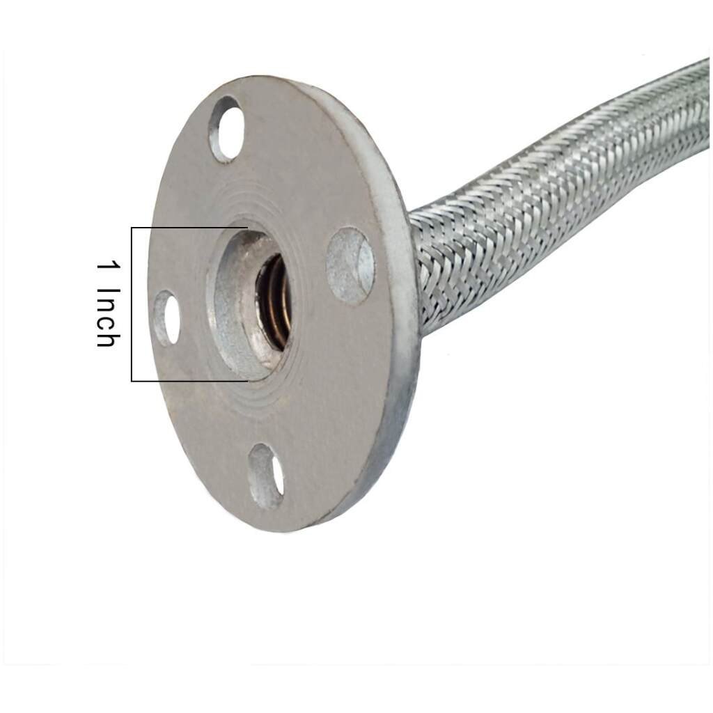 Stainless Steel Bellow Pipe Thread 1" X 1" Flange