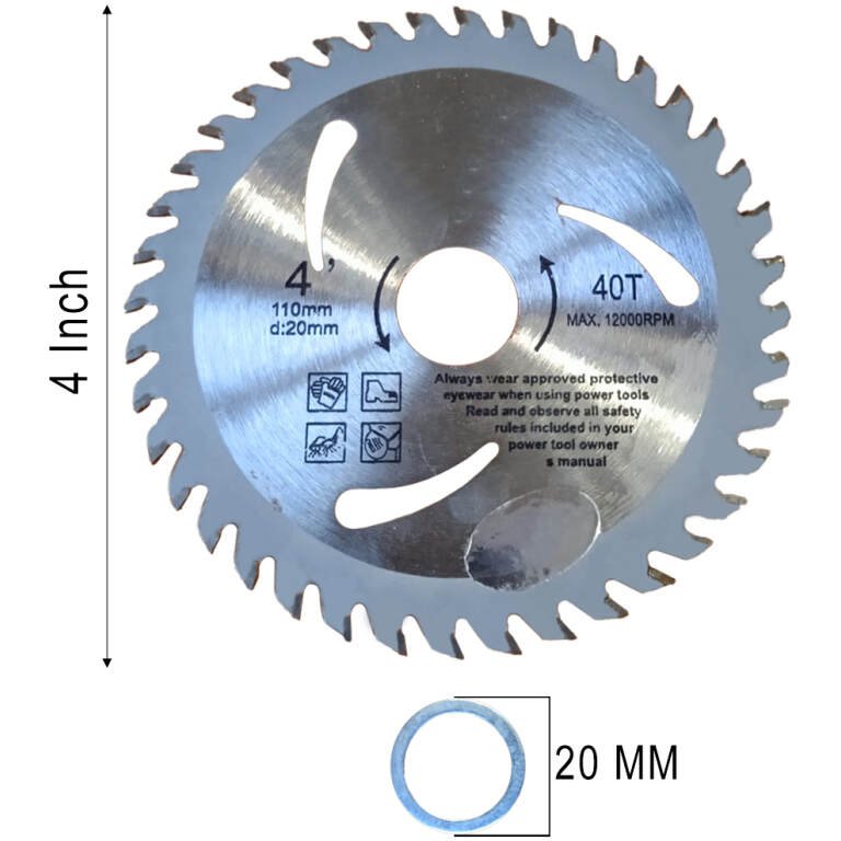 TCT Saw Blade For Wood Cutting 4"- 40T
