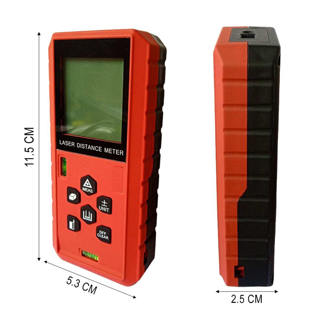 Laser Distance Meter – 40 Meters | Digital Measuring Tool | Implemental