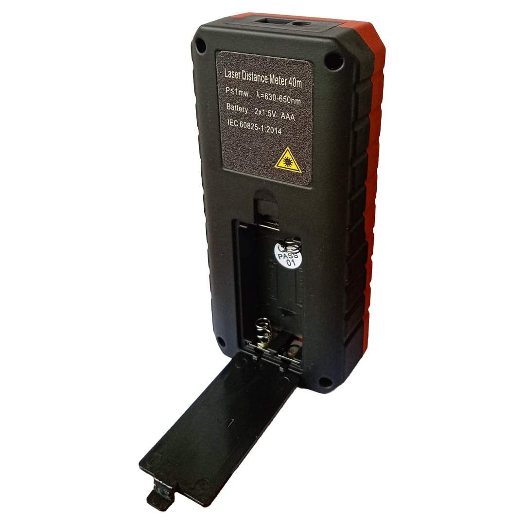 Laser Distance Meter – 40 Meters | Digital Measuring Tool | Implemental