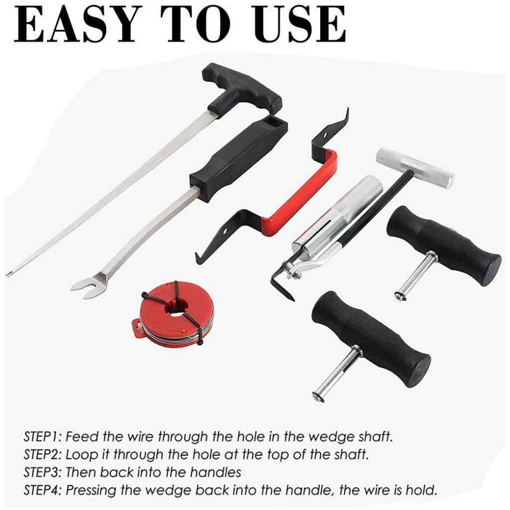 Megha Windshield Removal Tool Kit | Glass Cutting & Seal Puller Set ...